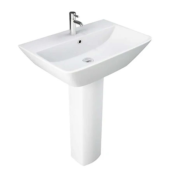 Barclay #3-771WH Summit 600 Pedestal Lavatory Sink - Single Hole - White