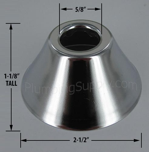 Escutcheons, pipe hole covers, shower arm wall plates