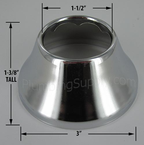 Escutcheons, pipe hole covers, shower arm wall plates