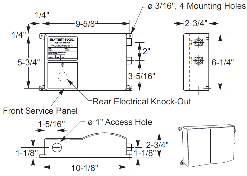 Chronomite Instant-Flow tankless water heaters