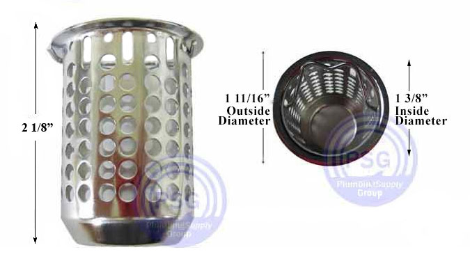 Deluxe basket strainers for kitchen and bar sinks
