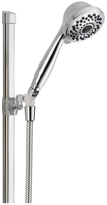 Wall bar hand shower units by Delta
