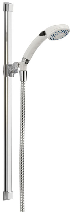 Wall bar hand shower units by Delta