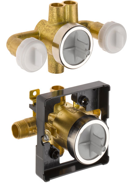 Delta jetted shower systems