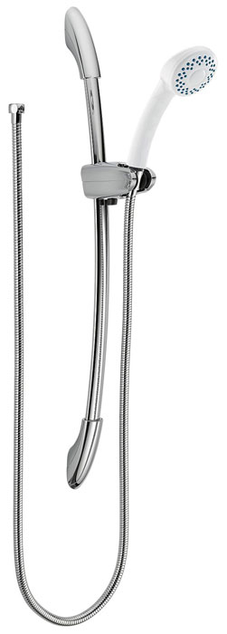 Wall bar hand shower units by Delta