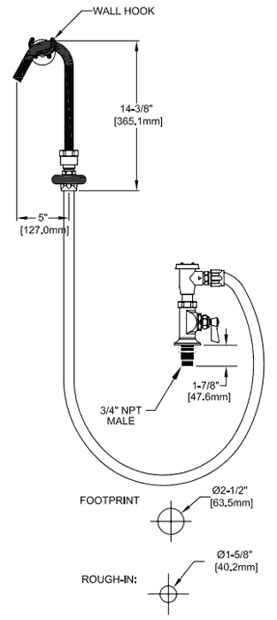 Commercial grade pot filler faucets