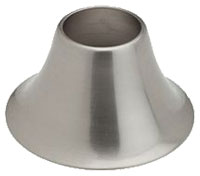 Ceiling mounted shower arms and escutcheons in designer finishes