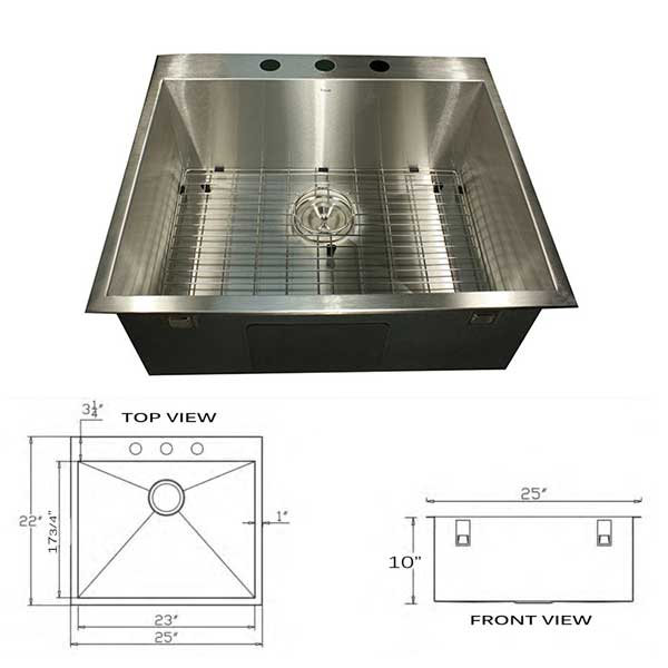Professional Grade Zero & Small Radius Kitchen Sinks