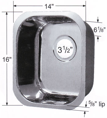 Rectangular shape kitchen & bar sinks