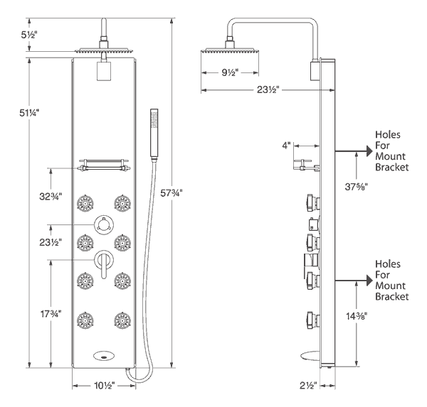 Luxury All-in-One Shower Spa Systems
