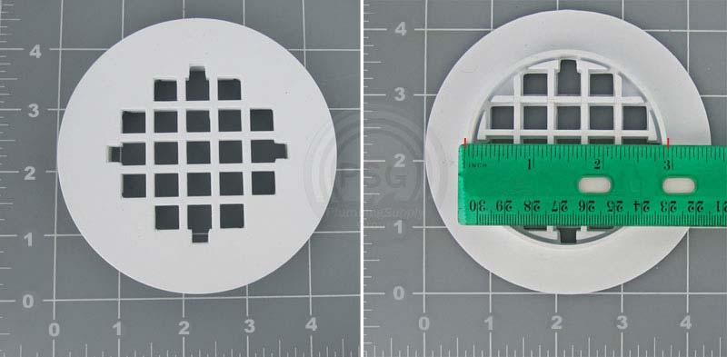 Shower drain covers for acrylic, fiberglass, metal, and tile shower stalls