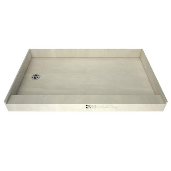 Tile Shower Pans - easy to install single curb shower pan kits
