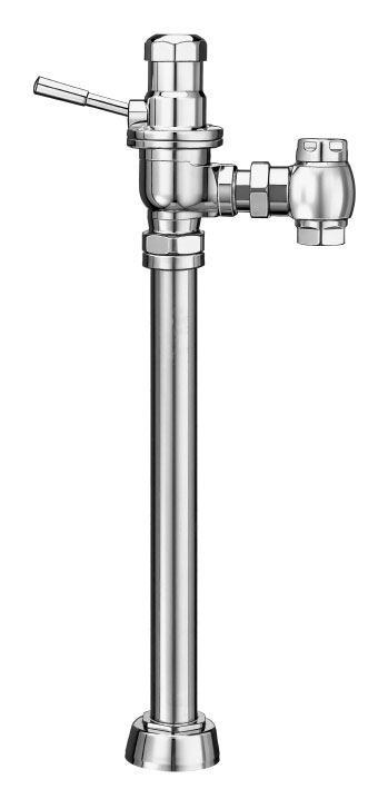 Manually operated exposed toilet / water closet flushometers from Sloan