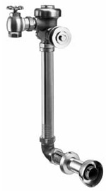 Concealed toilet flushometers by Sloan Valve for commercial bath rooms