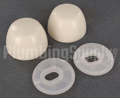 Toilet Screw Cover Caps Fluidmaster Secure Cap White Plastic Screw-On ...